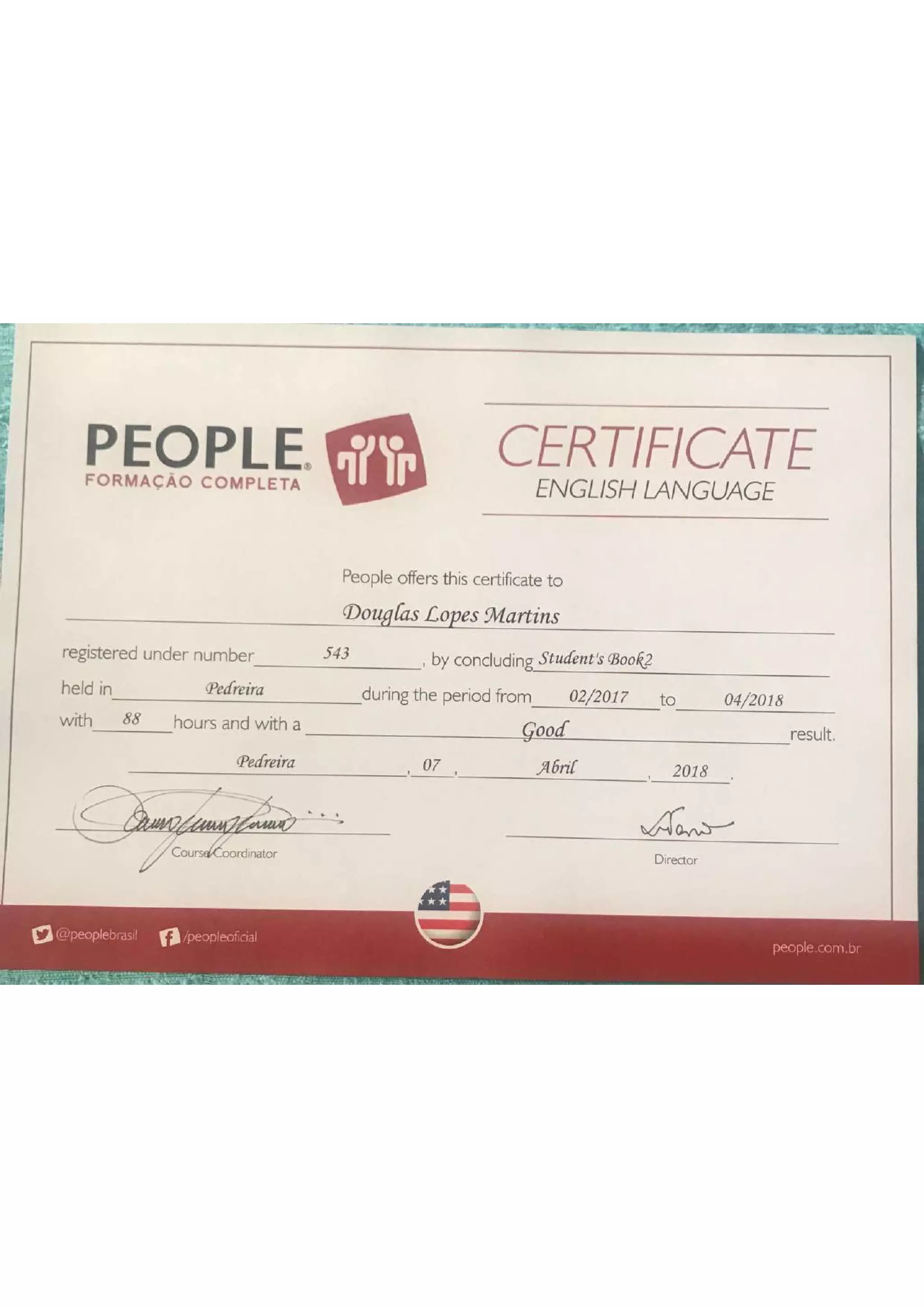 Certificate English Language | PDF