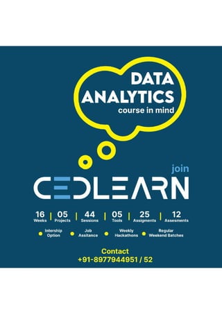 Data Analytics course with placement guarantee | data analytics course ...