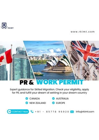 PR & WORK PERMIT | Europe | Australia | Canada | New Zealand | PDF