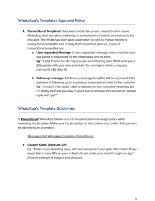 Whats app manual whatsapp template guidelines_29 june | PDF