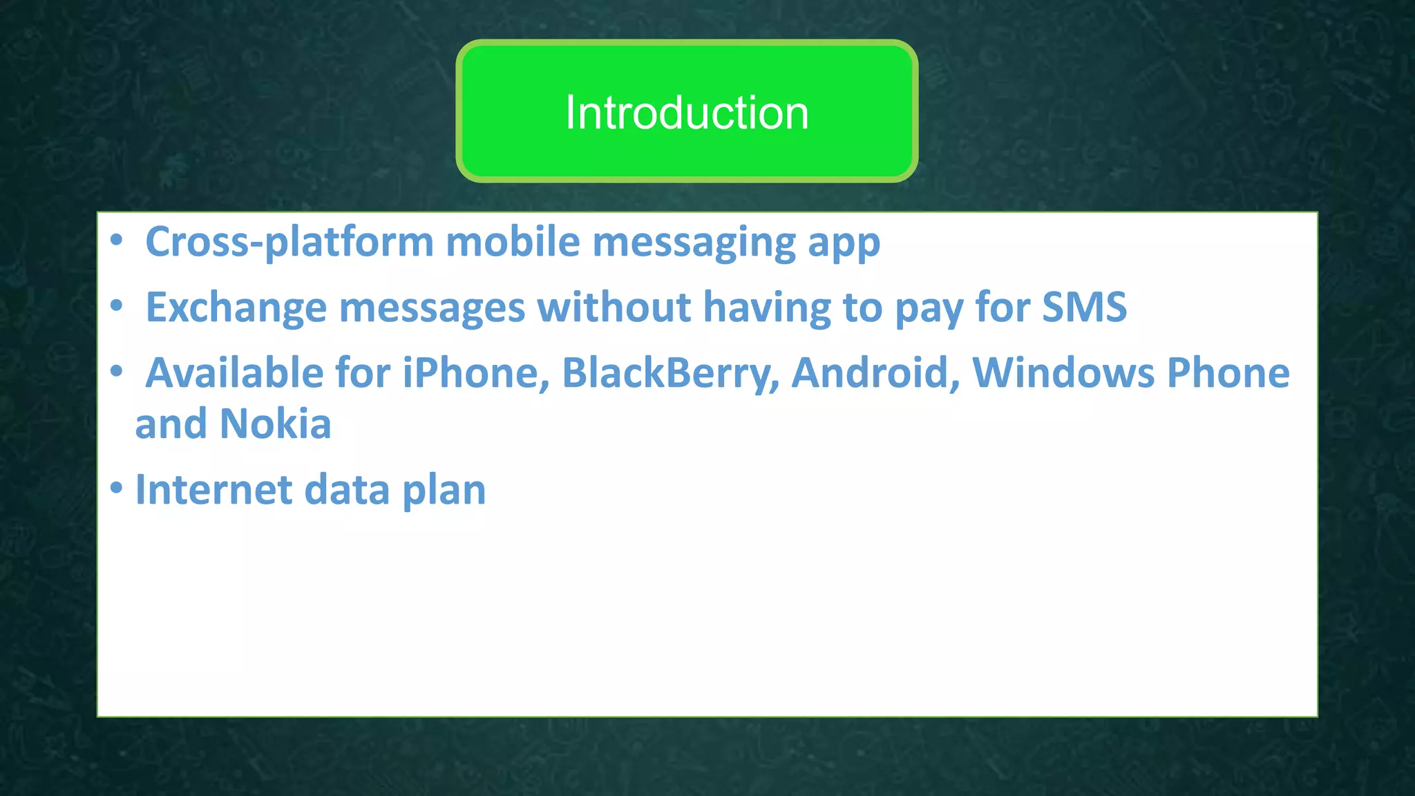 Whats app ppt before it was acquired by facebook | PPTX