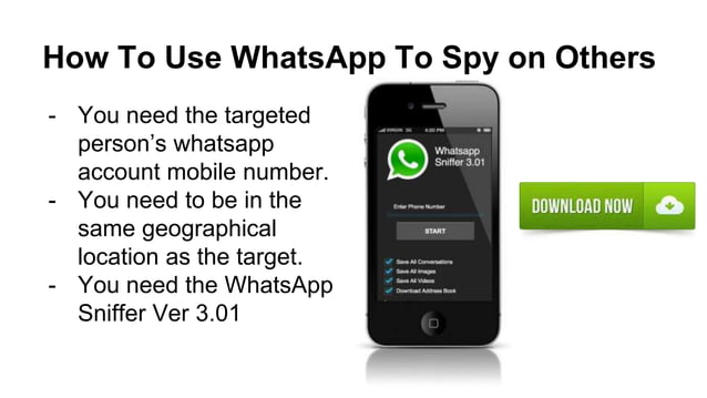 Whats app Sniffer - How To Hack Whatsapp Messages | PPT
