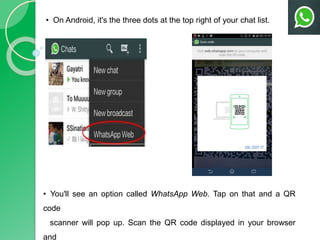 Whatsapp web app | PPT