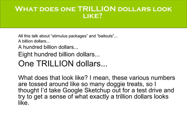 What A Trillion Dollars Looks Like | PPS | Stamps and Coins | Collecting
