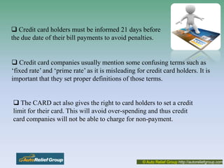 What is card act? | PPT