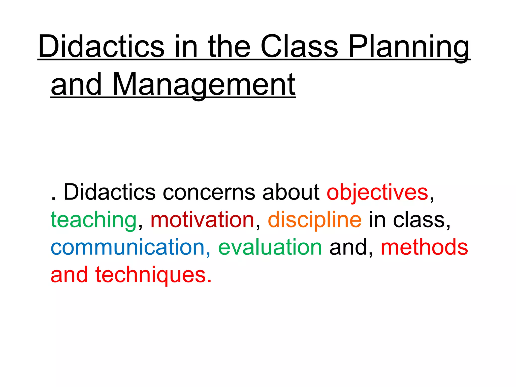 What´s didactics power point class1 | PPT