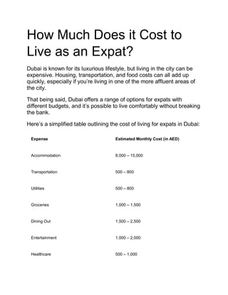 What's Expat Life Like In Dubai.pdf