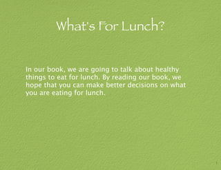What's For Lunch | PDF