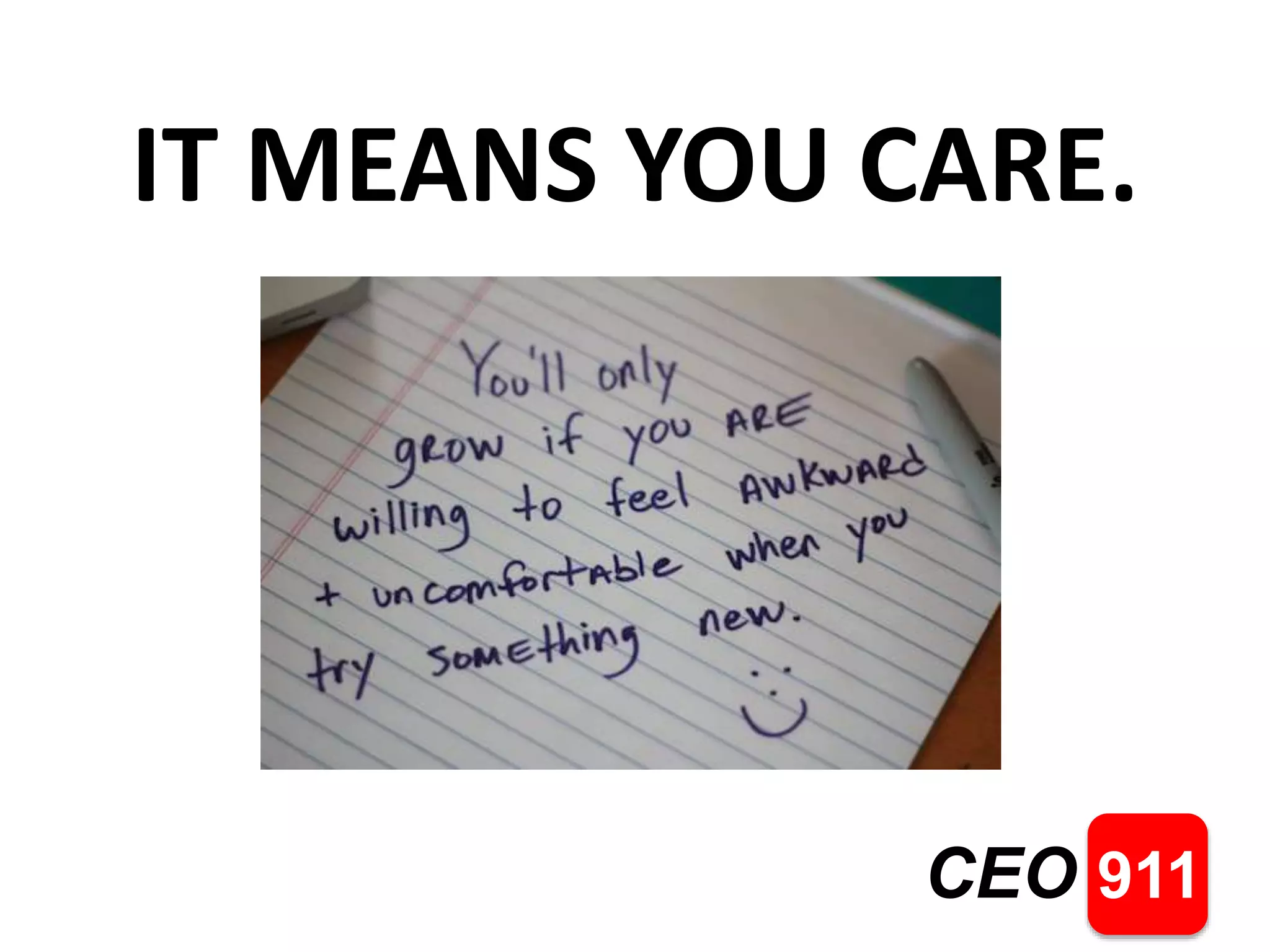 What's good about feeling uncomfortable | PPTX