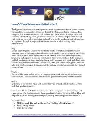 What's Hidden In The Midden? | PDF