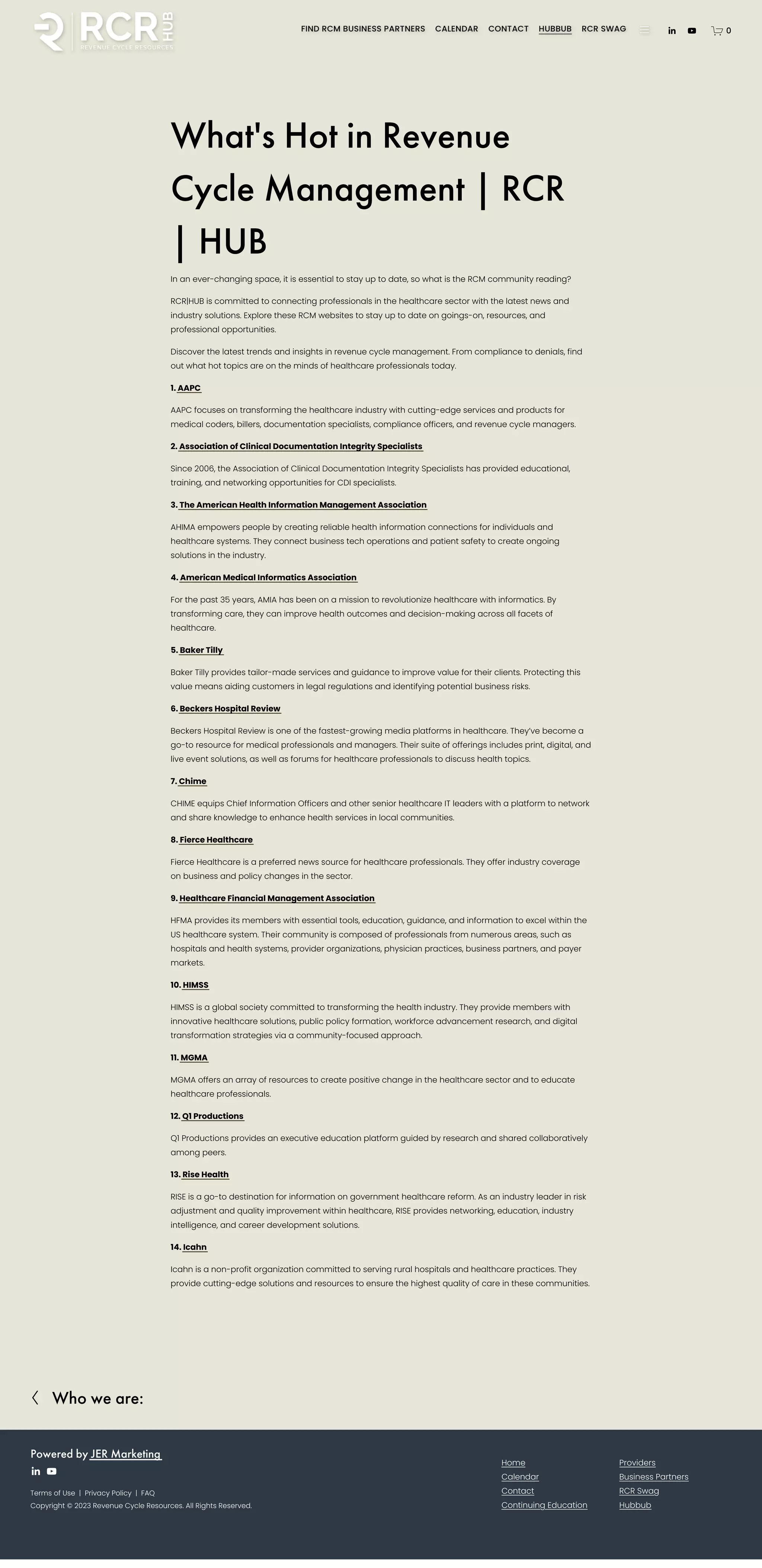 What's Hot in Revenue Cycle Management _ RCR HUB _ RCR HUB.pdf