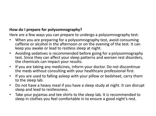 What should you expect when going for a PSG test.pptx
