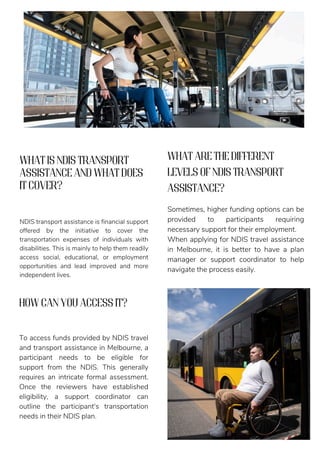What Should You Must Know About NDIS Transport Assistance | PDF