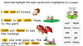 How to Teach Your Kids Sight Words - activities include flashcards ...