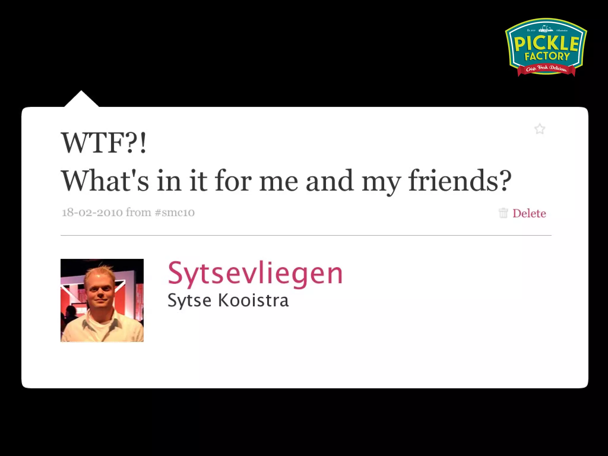 WTF?! What's In It For Me And My Friends? | PPT