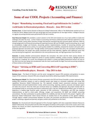 Whats In It For You Cool Projects In Belgium | PDF