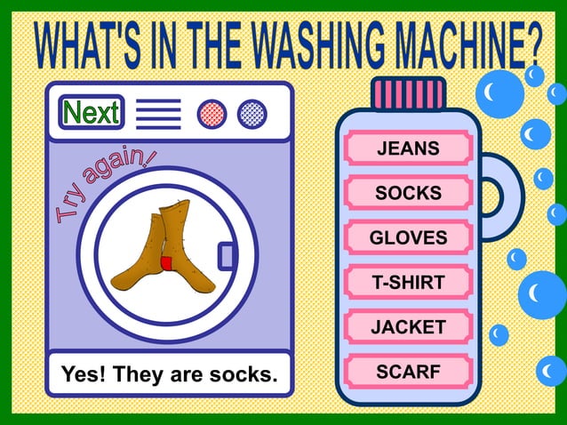 What´s in the washing machine game | PPT