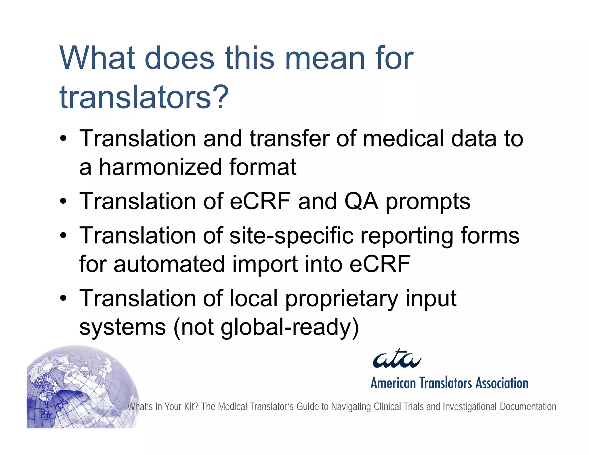 What's in your kit? The Medical Translator's Guide to Navigating ...