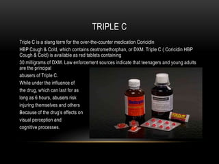 Whats jimmy doing? Adolescent Drug Trends | PPTX