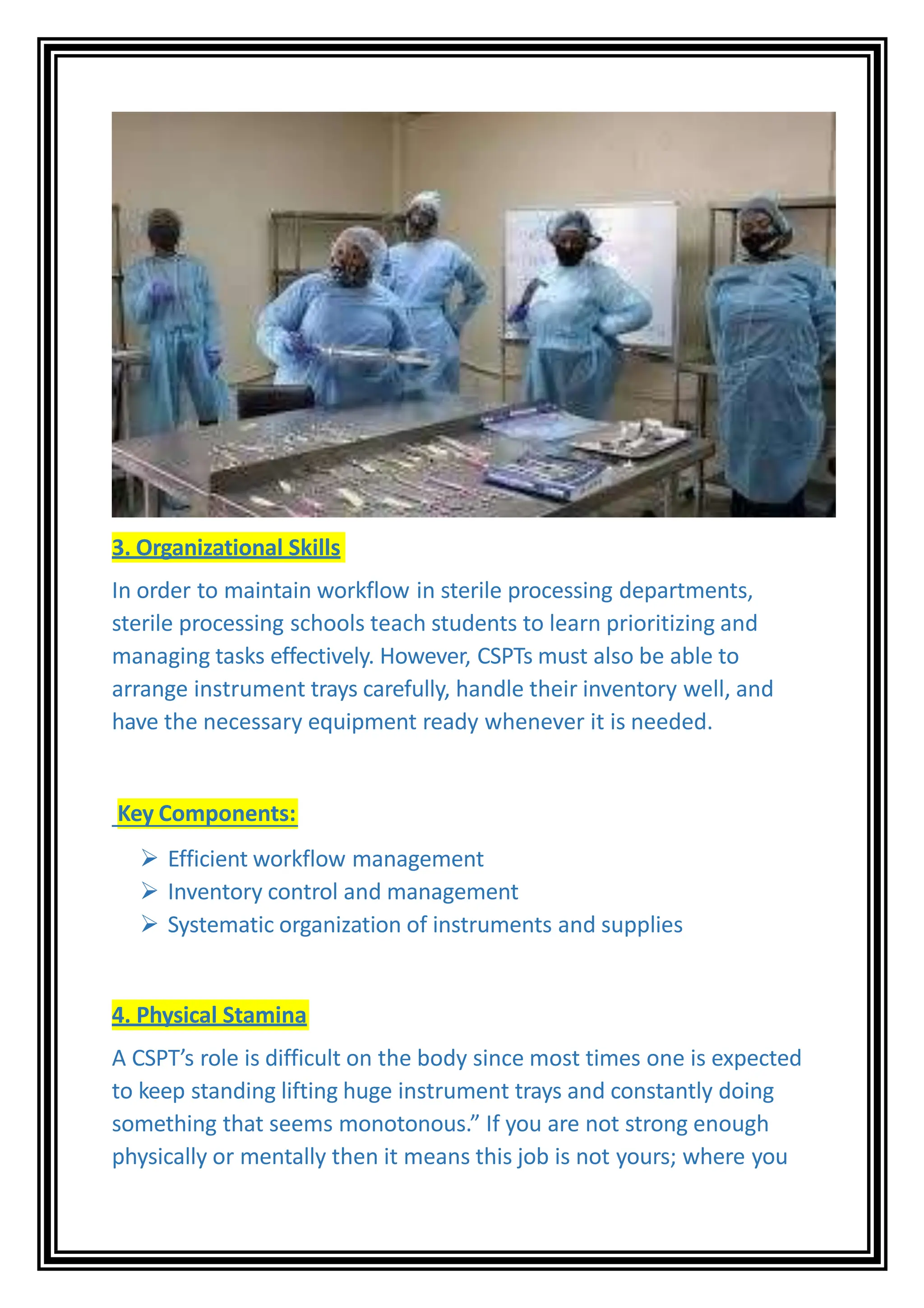 What Skills Do You Need To Become A Successful Central Sterile ...