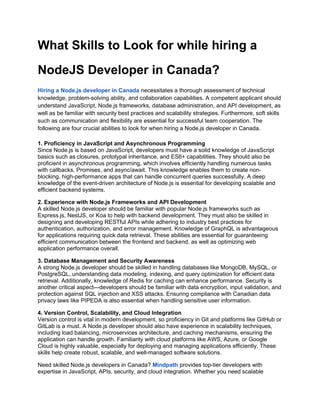 What Skills to Look for while hiring a NodeJS Developer in Canada.docx