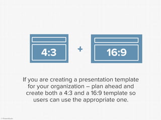 What slide dimensions should you use for your presentations? | PDF