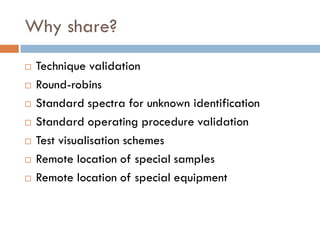 What's mine is yours (and vice versa) Data sharing in vibrational ...