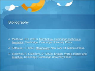 What’s morphology | PPTX