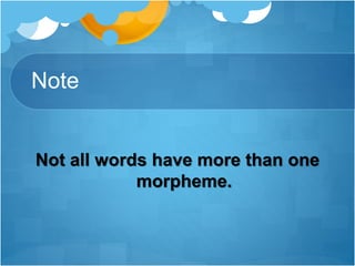 What’s morphology | PPTX