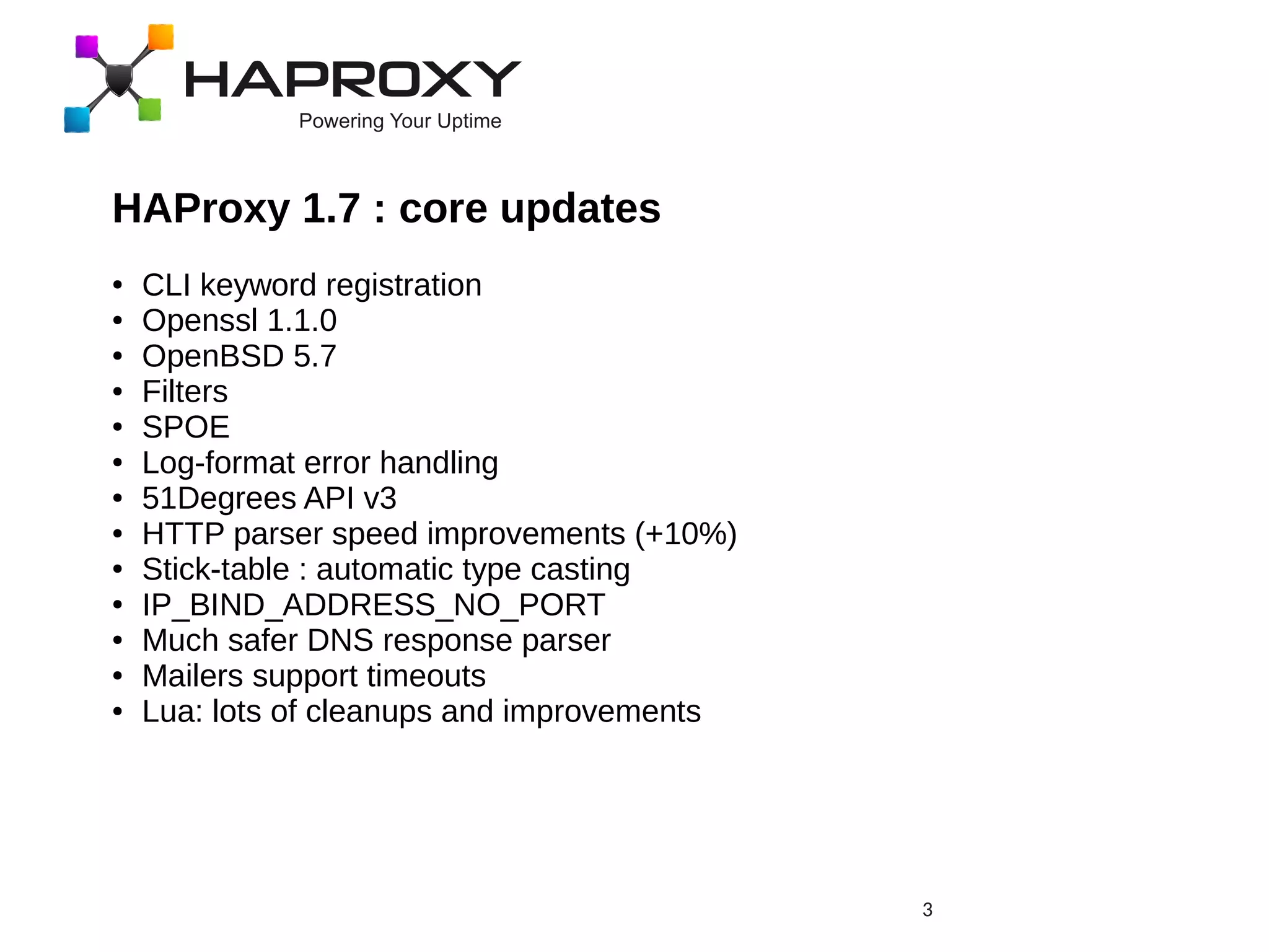 What's New in HAProxy | PPT