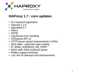 What's New in HAProxy | PPT