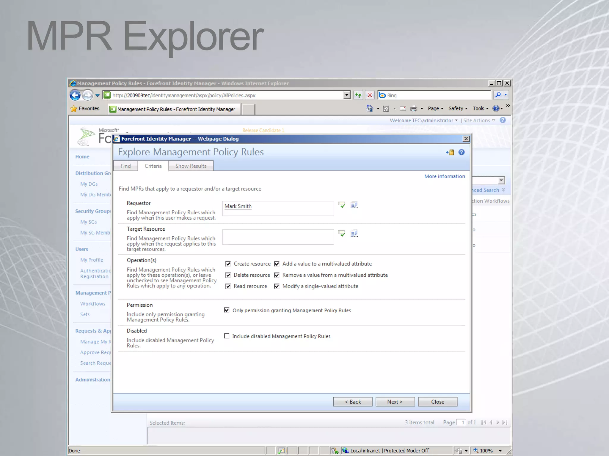 Microsoft Forefront - What’s New in FIM 2010 RC1 Presentation | PPT