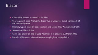 Whats new in .net core 3 | PPT