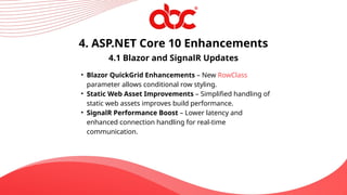 What's New in .NET 10: A Complete Overview - Ansi ByteCode LLP | PPT