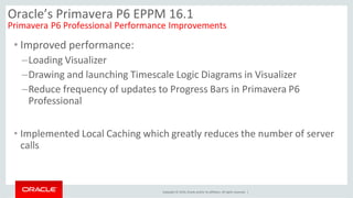 Oracle Primavera P6 16.1 Released - Everything You Need To Know | PPT