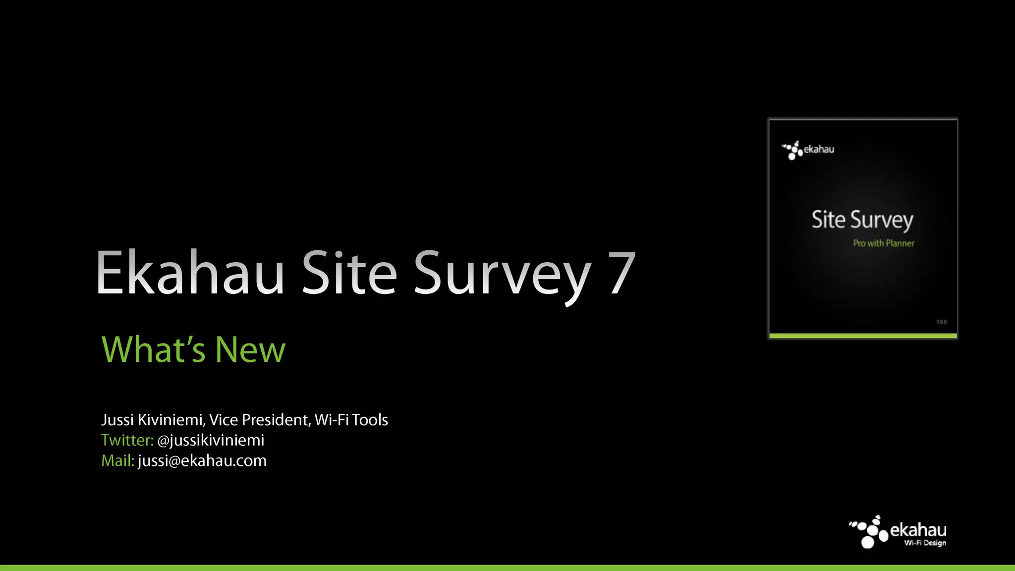 Ekahau Site Survey & Wi-Fi Planner 7.0 - New Features & Improvements | PPT