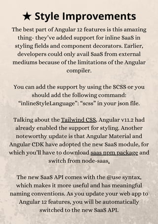What’s new in angular 12[highlights of angular 12 features] | PDF