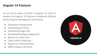 What’s New in Angular 14? | PPT