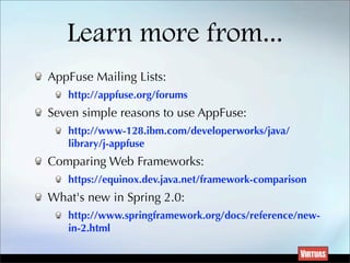 What's New in AppFuse 2.0 | PPT