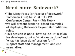 What's New in Bedework 3.8 | PPT
