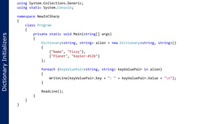 What’s new in C# 6 | PPT