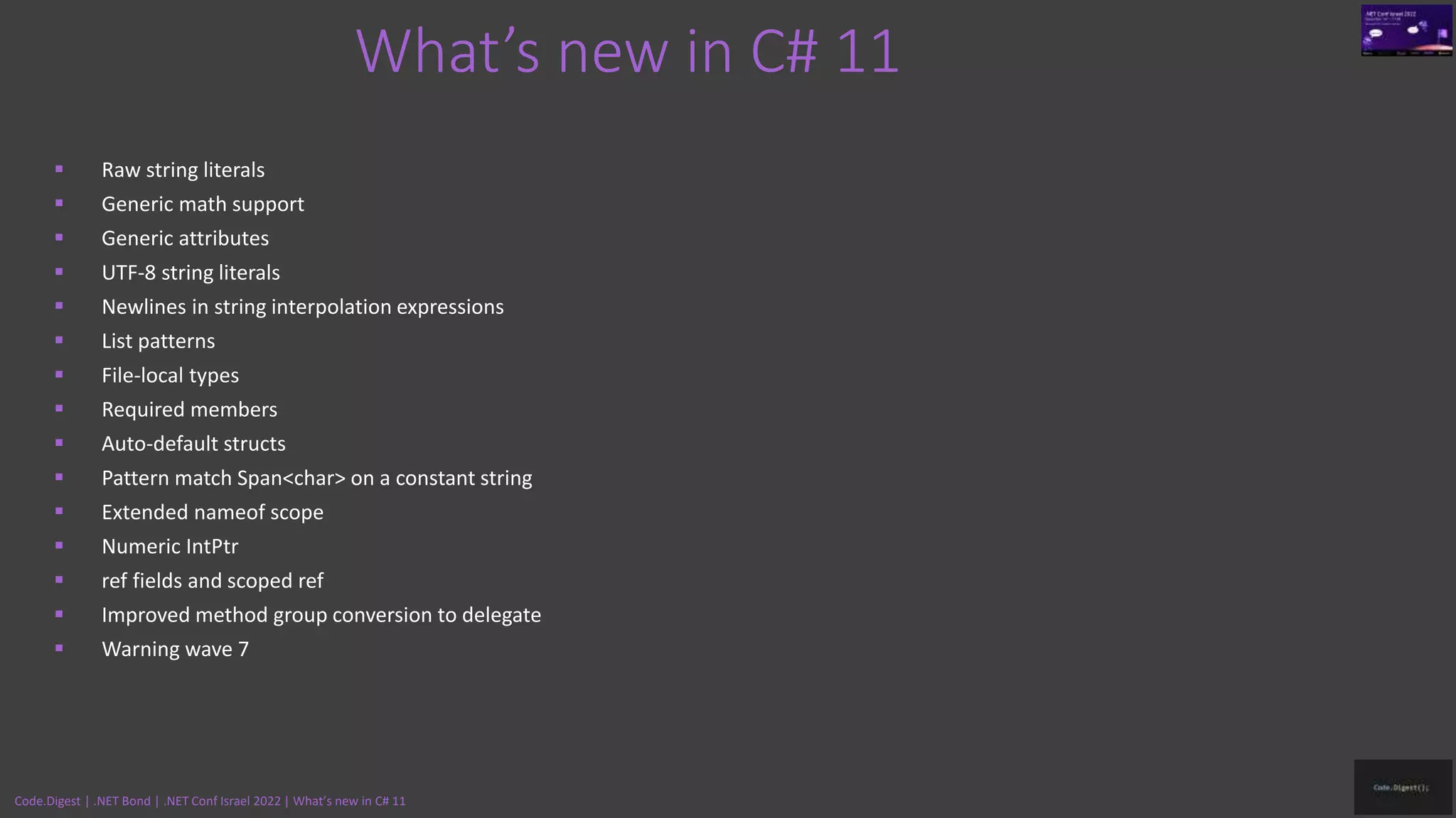 What's new in C# 11 | PPT