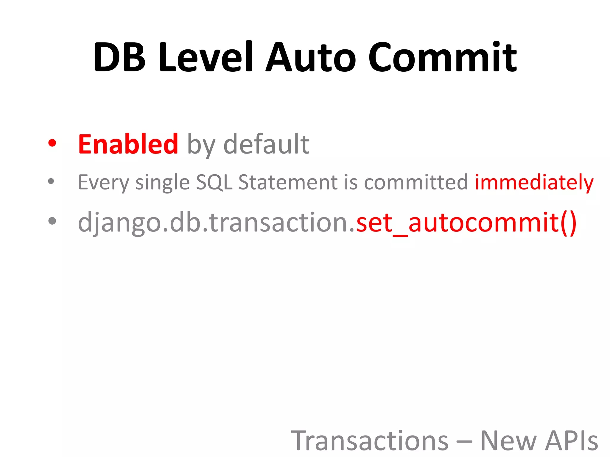 What's New in Django 1.6 | PPT