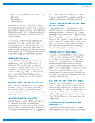 What's New In Dragon Medical Practice Edition 2 | PDF
