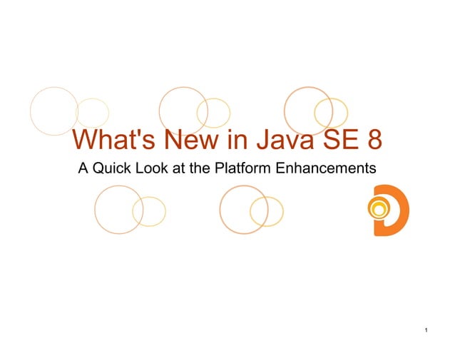 Webinar: Whats New in Java 8 with Develop Intelligence | PPT