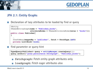 What's new in Java EE 7 | PPT