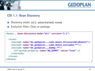 What's new in Java EE 7 | PPT