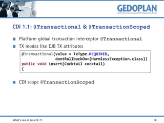 What's new in Java EE 7 | PPT