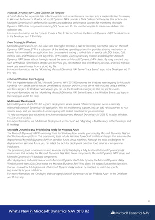 What's New in Microsoft Dynamics NAV 2013 R2 | PDF | Business Banking & Finance | Business