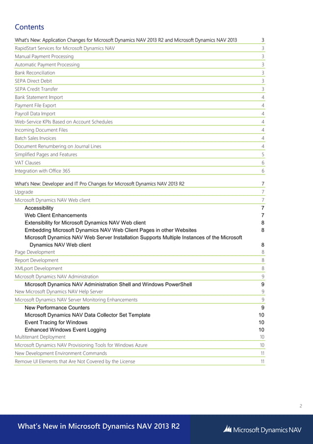 What's New in Microsoft Dynamics NAV 2013 R2 | PDF | Business Banking ...